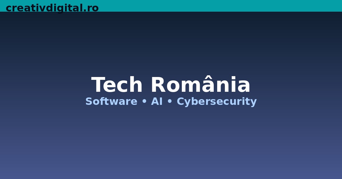 Dezvoltare Software România | Aplicații & AI - Creativ Digital
